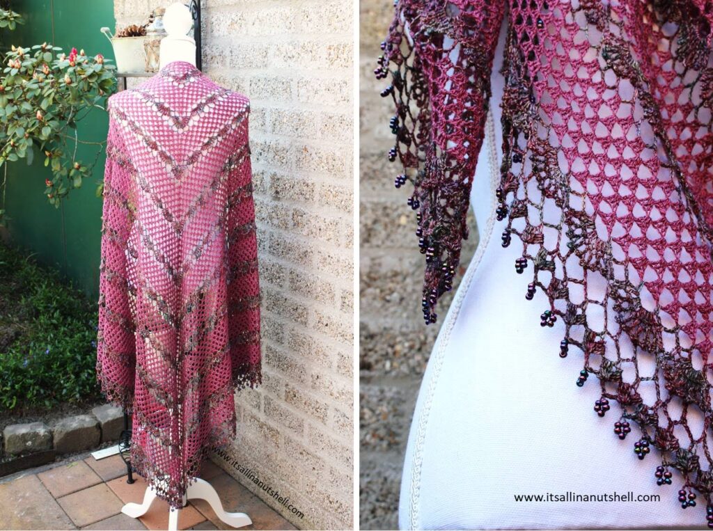 Spanish Dancer Shawl – Crochet Pattern – It's all in a Nutshell Crochet