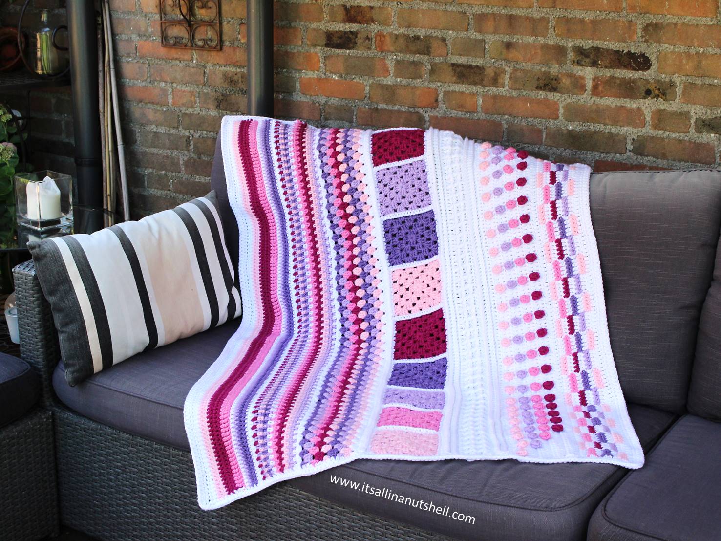 TLC Blanket – Learn to Crochet! – It's all in a Nutshell Crochet