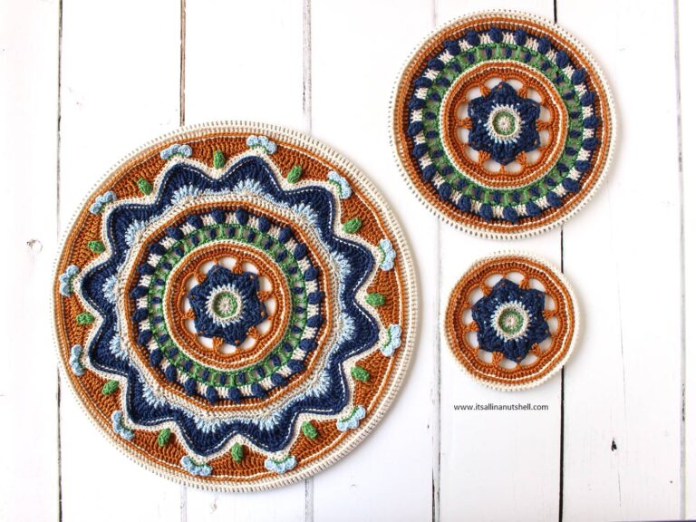 Enigma Mandalas – Free Crochet Pattern – It's all in a Nutshell Crochet