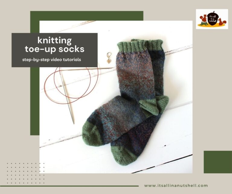 How to knit toe-up socks – Free Happy Socks pattern with video tutorials – It's all in a ...