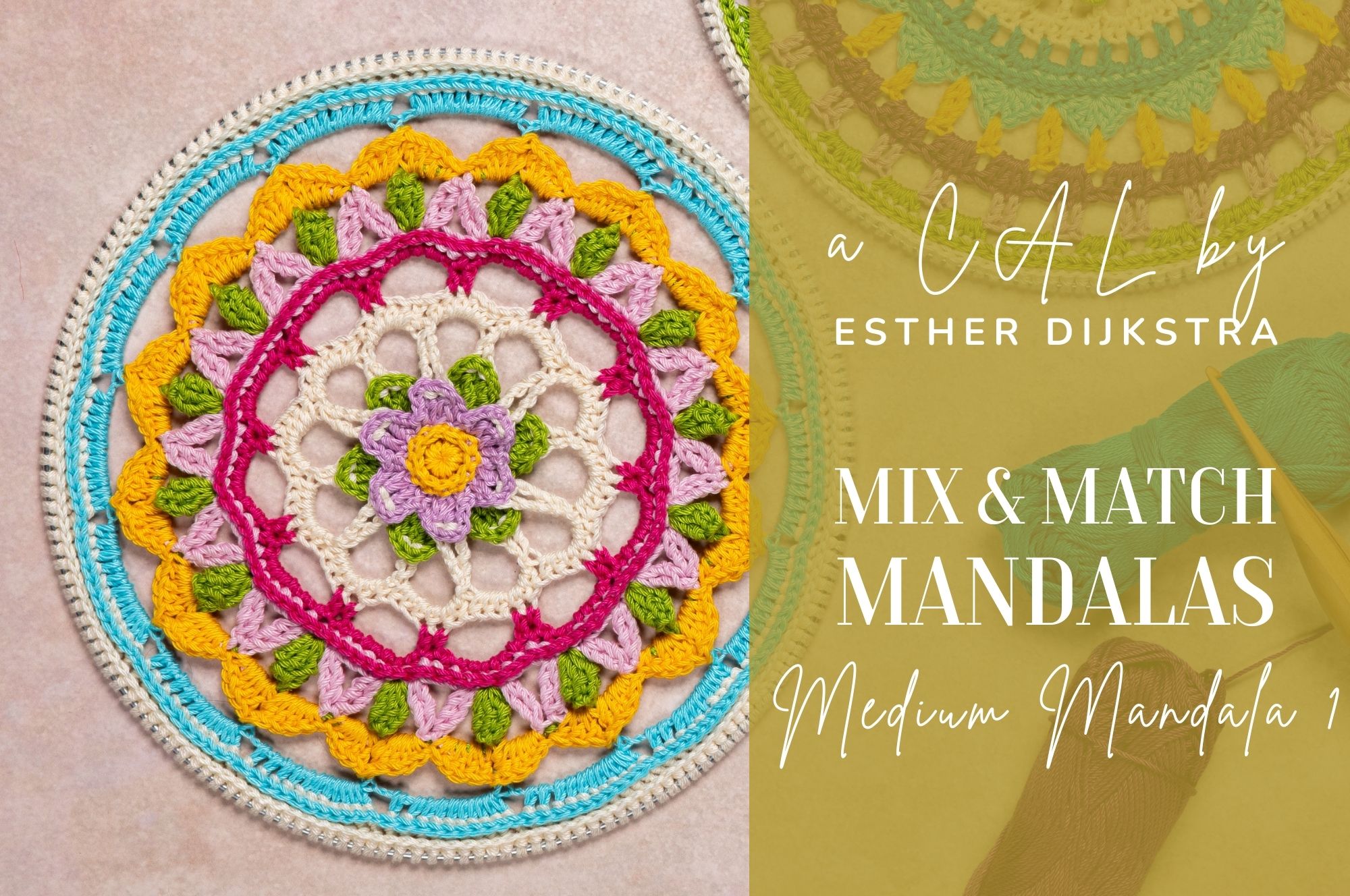 Mix and Match Mandalas CAL – Medium Mandala I – It's all in a Nutshell Crochet